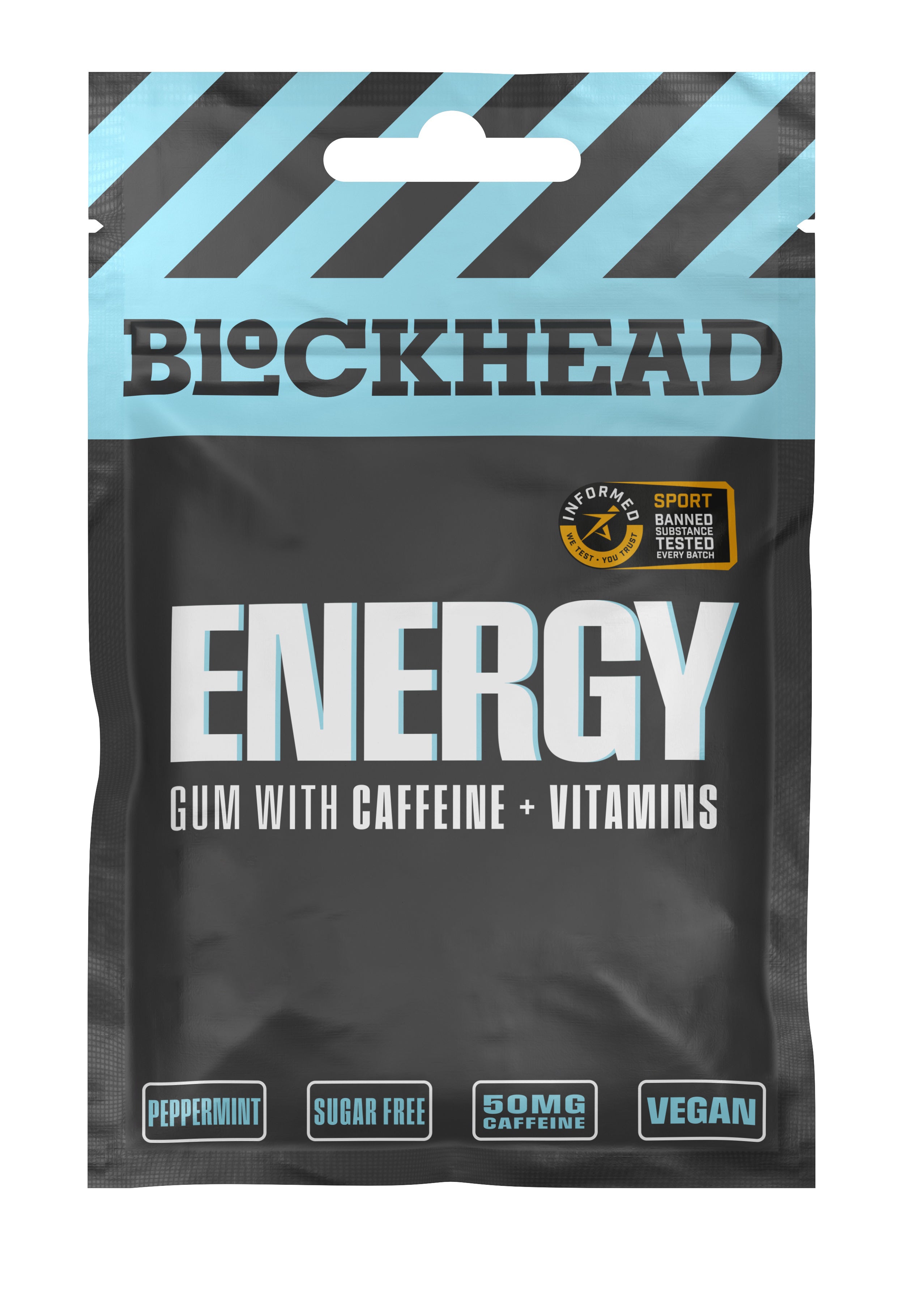 BlockHead Caffeine Energy Gum – PAS Nutrition