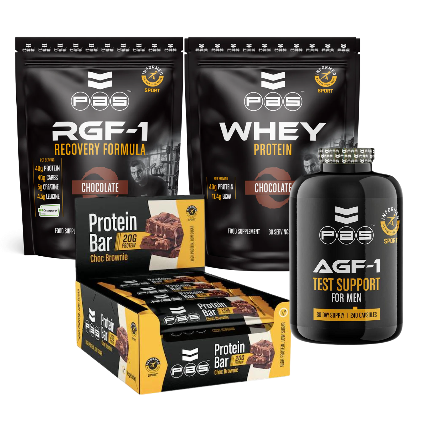 Performance Stack - 3 Flavours Available – PAS Nutrition