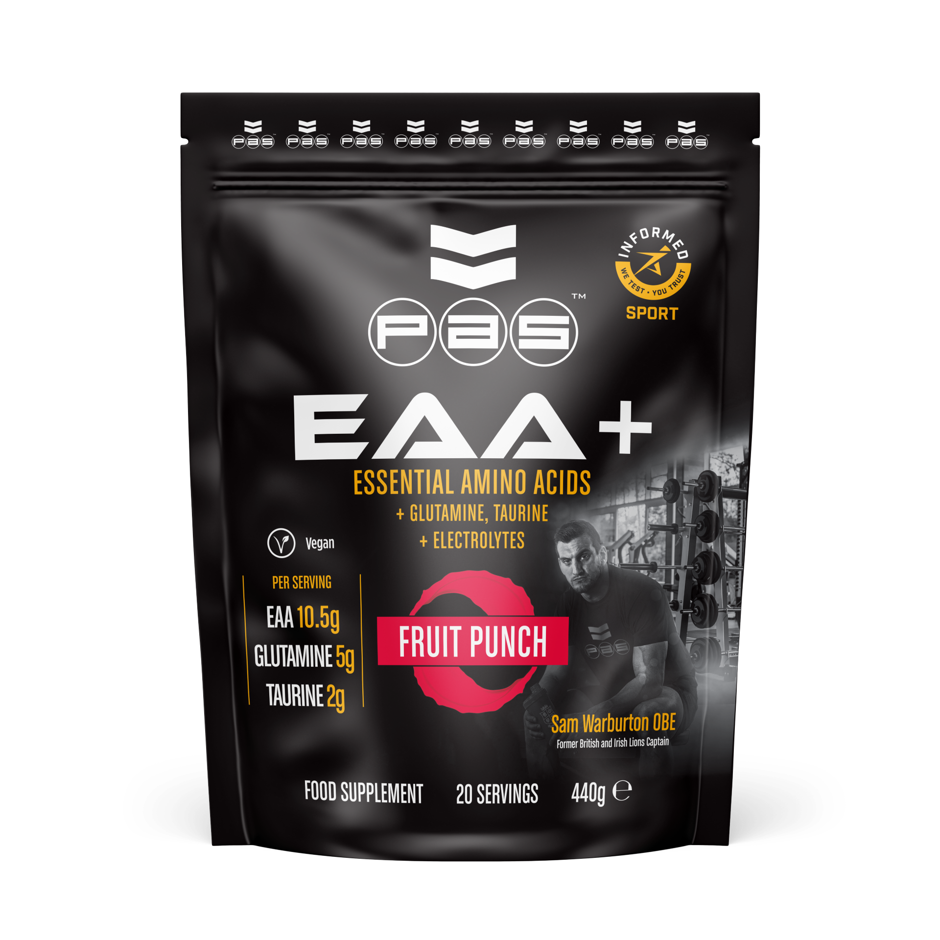 EAA - Essential Amino Acid 440g Pouch - 2 Flavours – PAS Nutrition